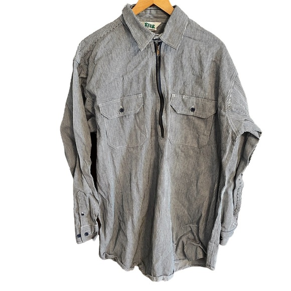 Keys | Shirts | Vintage Key Shirt Mens Xl Tall Blue White Striped Long ...